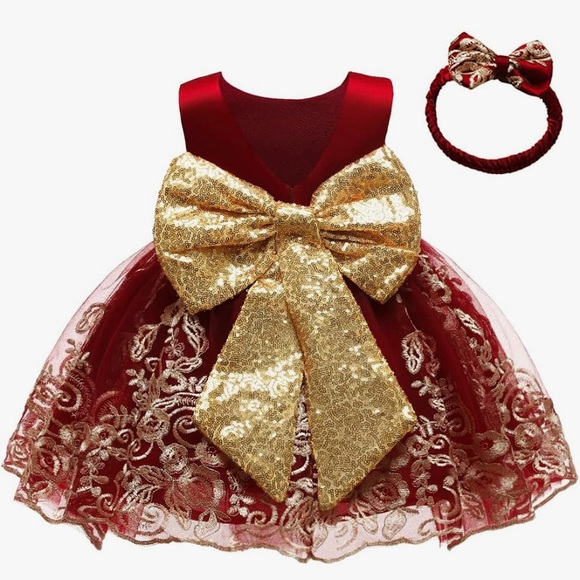 AVAZU | Dresses | Avazu Big Bowknot Sequins Embroidered Lace Party Tutu ...